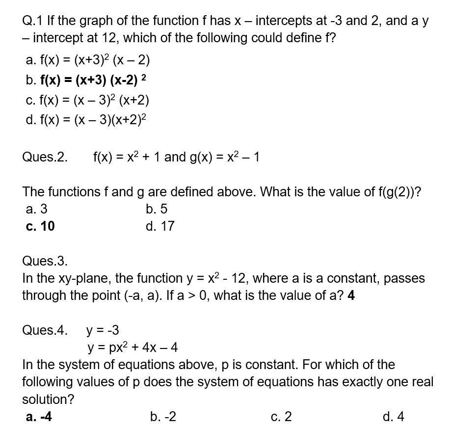 SAT - Functions - Basics